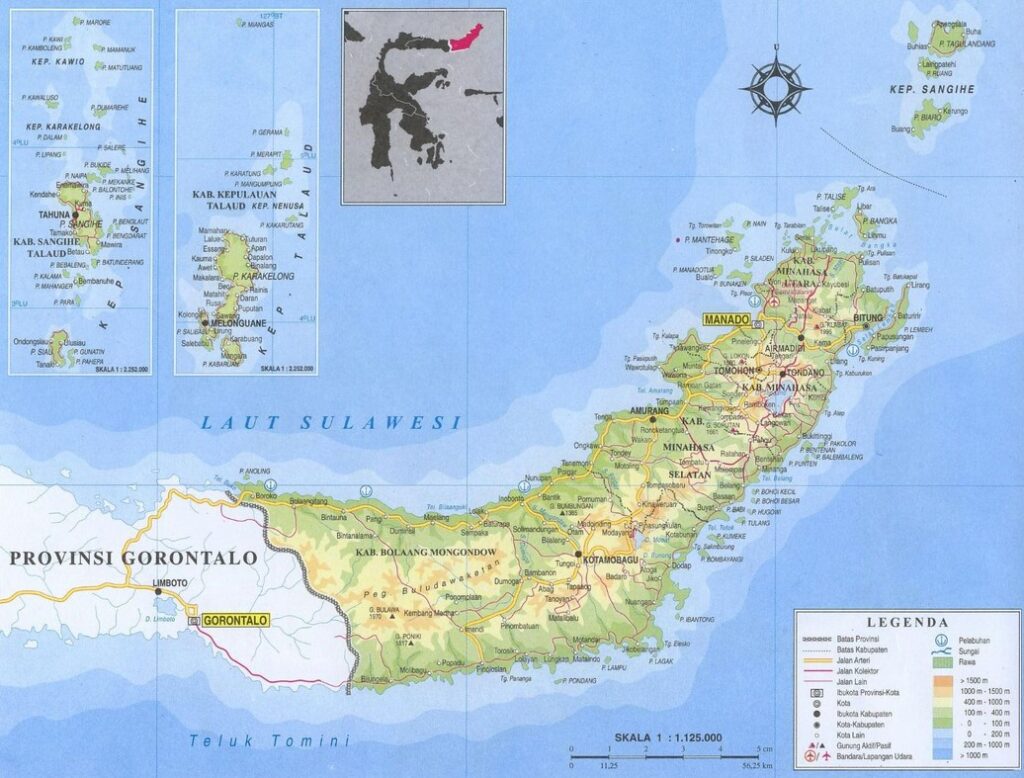 Berapa Luas Wilayah Provinsi Sulawesi Utara Sebenarnya? - merdeka17.id